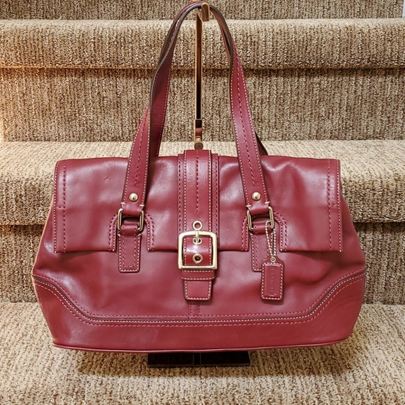 Coach | Bags | Coach Hamilton Leather Satchel | Poshmark